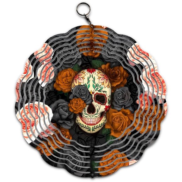 Design | Mexican Art Design Skull Skeleton Wind Spinner | Poshmark